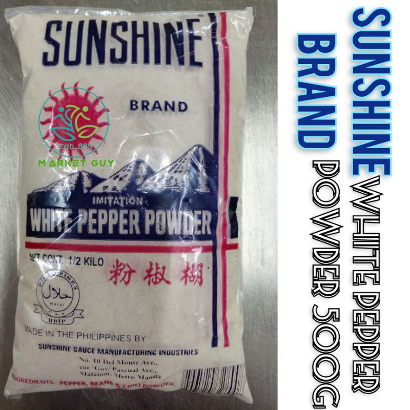 Sunshine White Pepper Powder 500g | Shopee Philippines