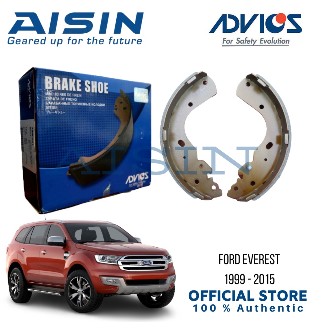 AISIN / ADVICS Brake Shoe Assembly for Ford Everest 1999 - 2015 ( BS ...