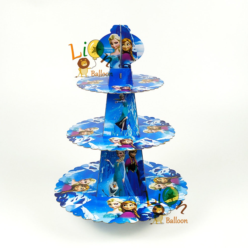 Frozen CupCake Stand PartyNeeds Party Supplies 3 Tier CupCake Stand ...