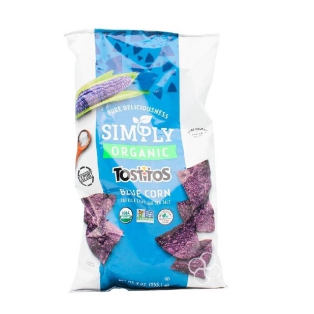 Simply Tostitos Organic Blue Corn Tortilla Chips 255g | Shopee Philippines