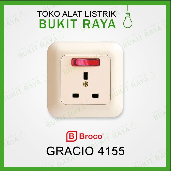 4155 Broco Gracio AC Socket BSI Standard British Socket Outlet CP ...