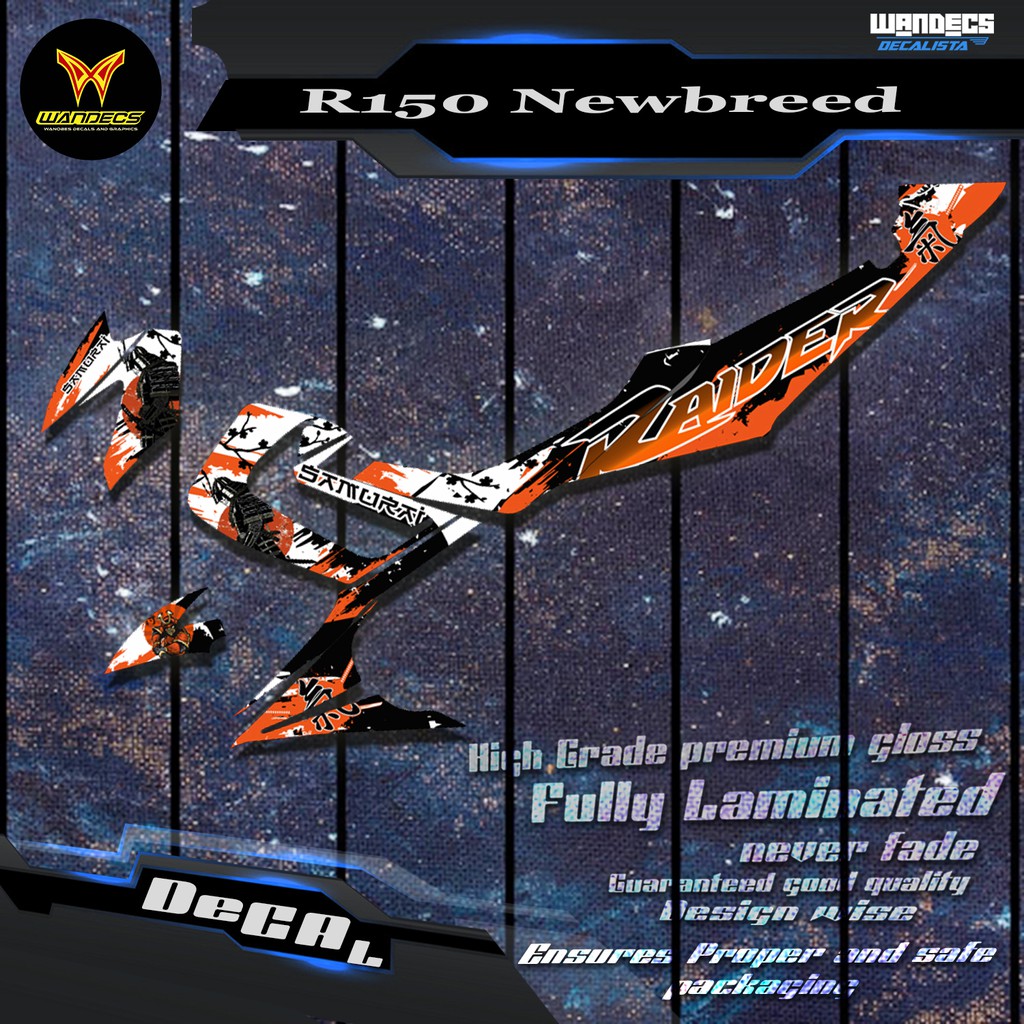 Raider 150 New Breed Decals Samurai Concept | Shopee Philippines