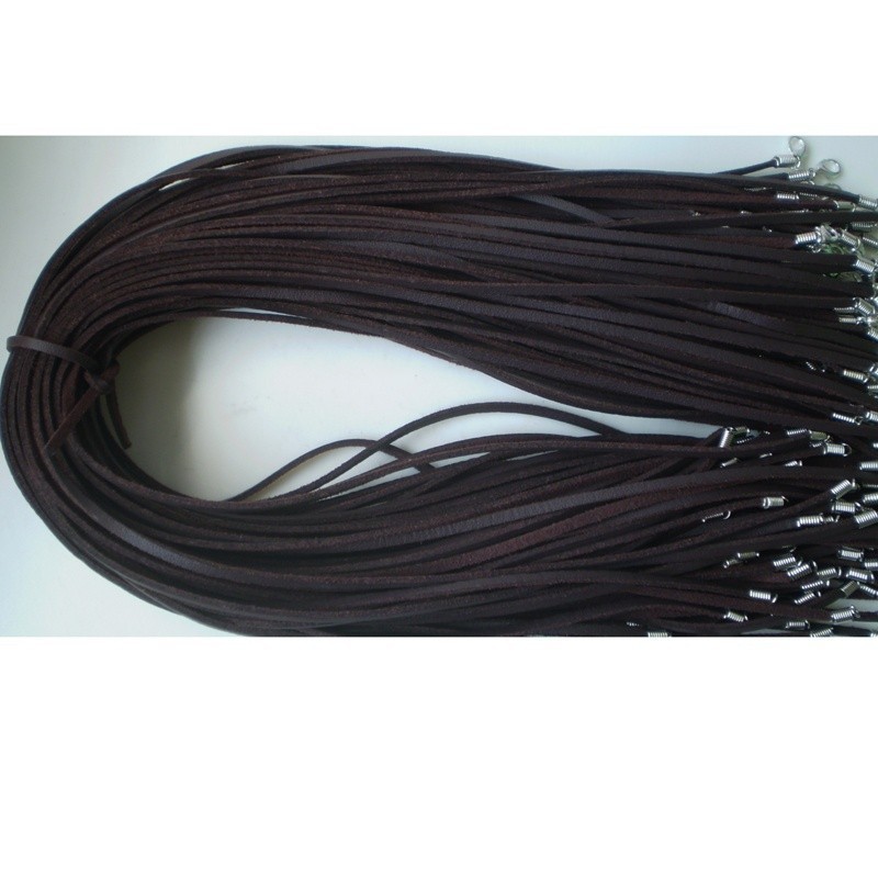 dark brown Lot 2mm 10pcs PU Leather String Necklace 50cm Cord for ...