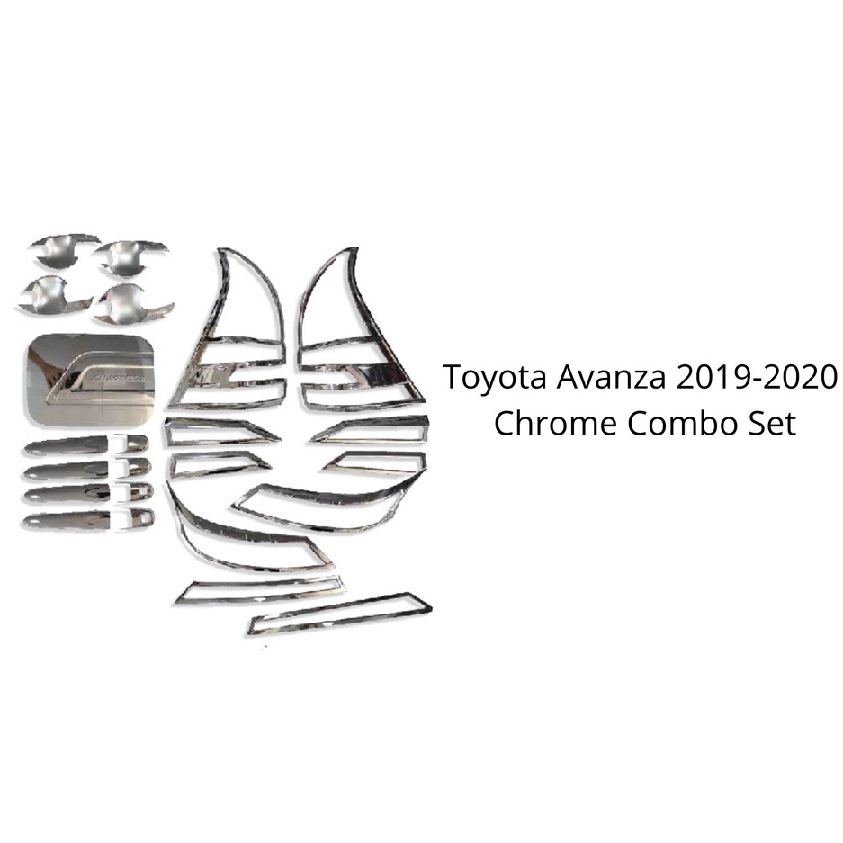 Toyota Avanza 2019 2020 2021 2022 Chrome Garnish Cover - Garnish Cover ...