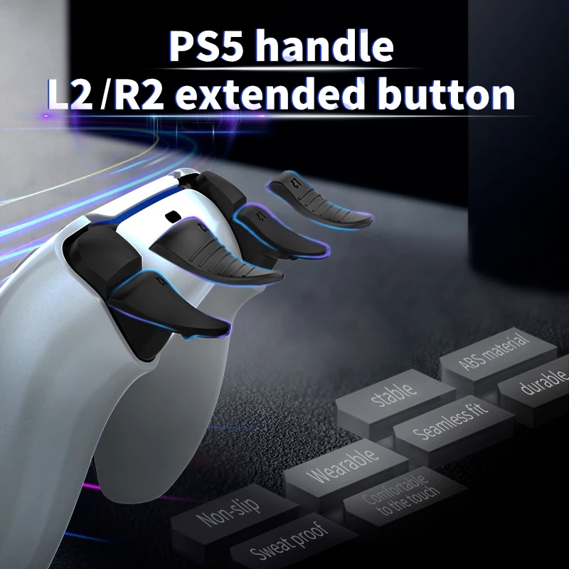 Playstation 5 L2 R2 Trigger Extender Lengthened Extended Buttons for ...