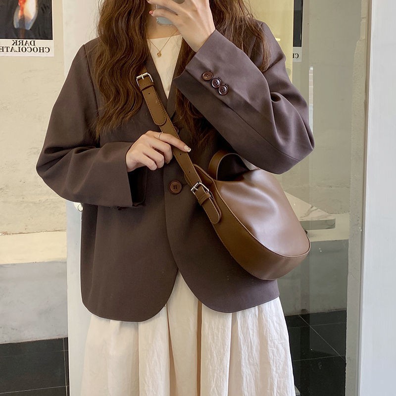 Office Lady Bag Fashion Bag Saddle bag shoulder bag women's bag INS ...