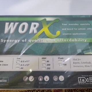 Specialty Paper Worx Paper by ream (100sheets) 200gsm thick board ...