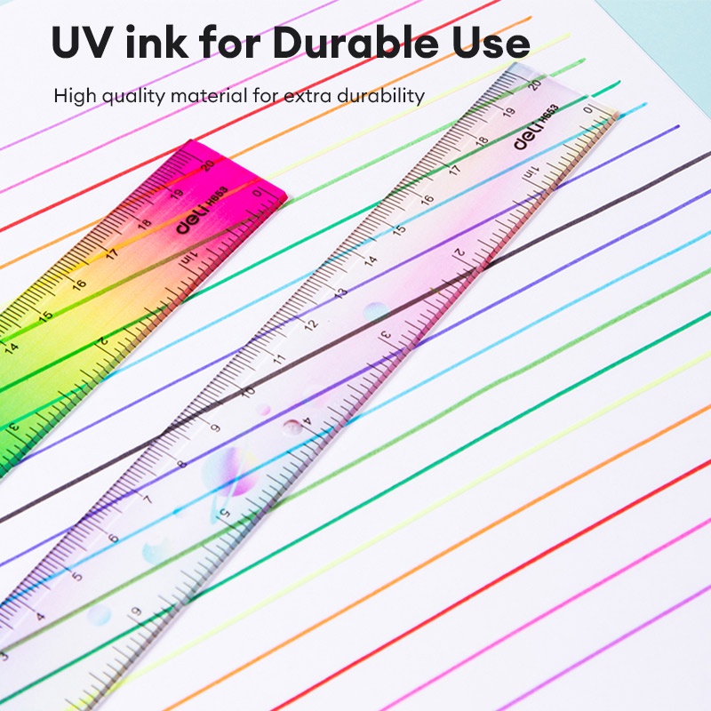 Deli Student Ruler 20cm Study Exam School Stationery Supplies Metric ...