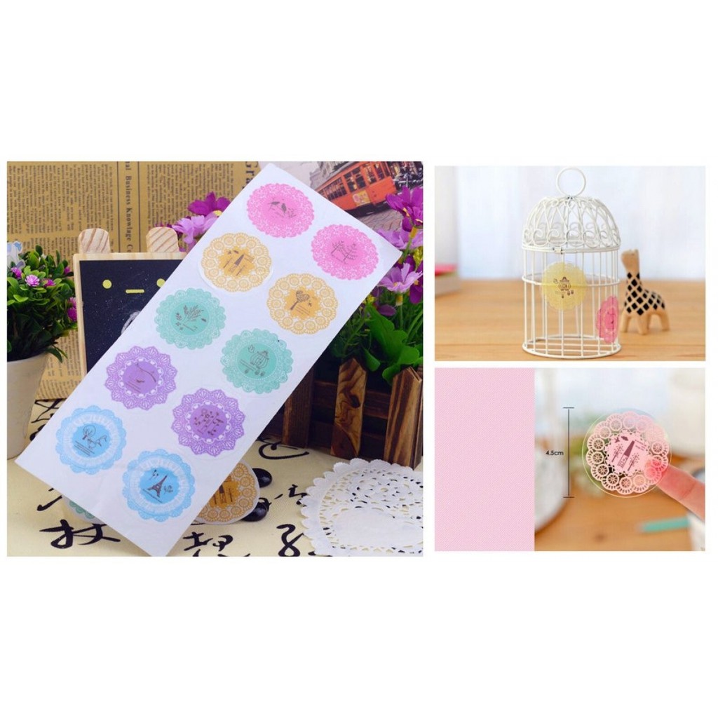 BT0331 ILLUSTRATION LACE STICKER(10PCS) | Shopee Philippines