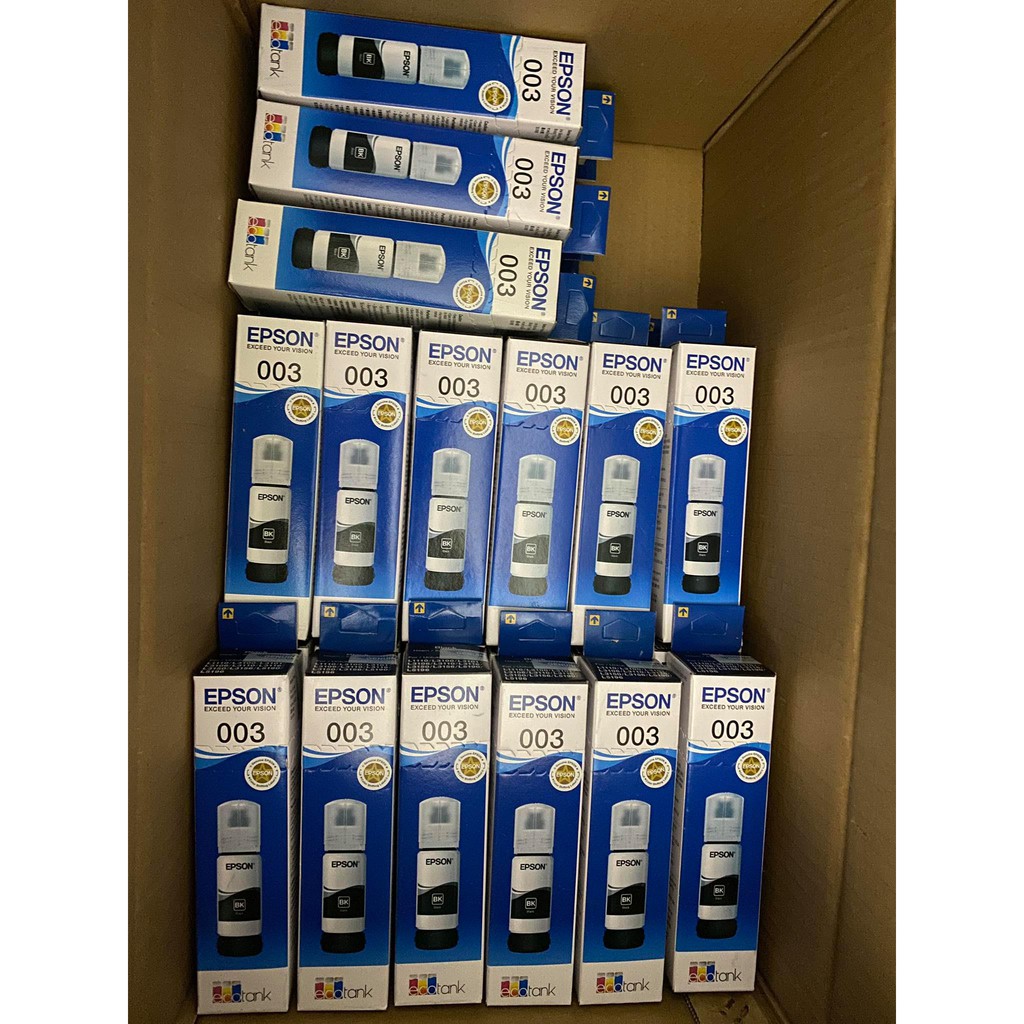 EPSON 003 Inks 65ml (60 Pieces per BOX) (BLACK,CYAN,YELLOW,MAGENTA ...