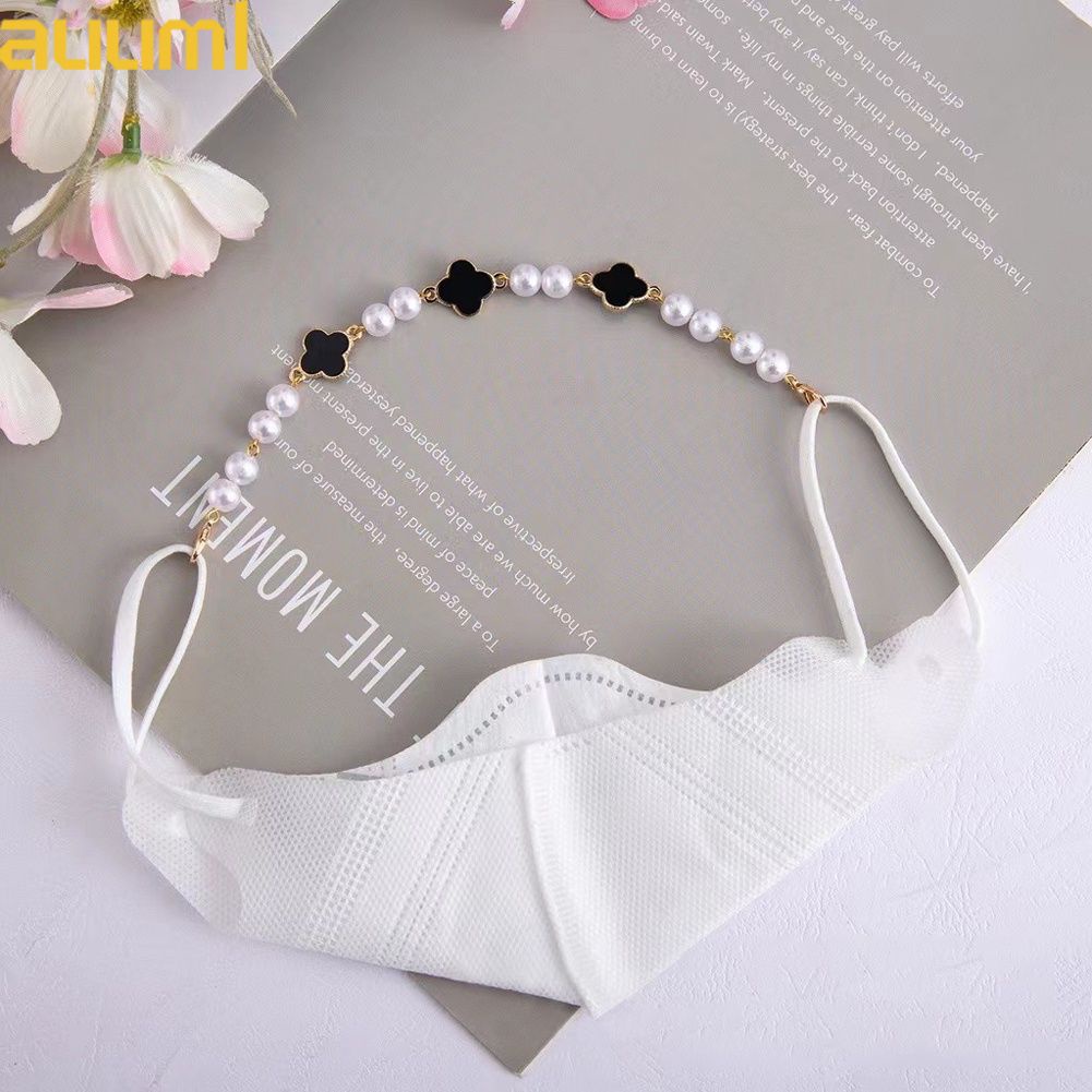 Exquisite Double Sided Clover Mask Chain Mask Chain Mask Extender ...