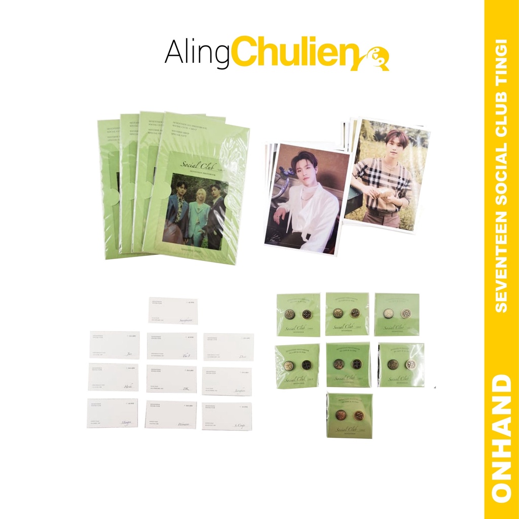TINGI SEVENTEEN SOCIAL CLUB Official Inclusions Weverse POB Badge Carat ...