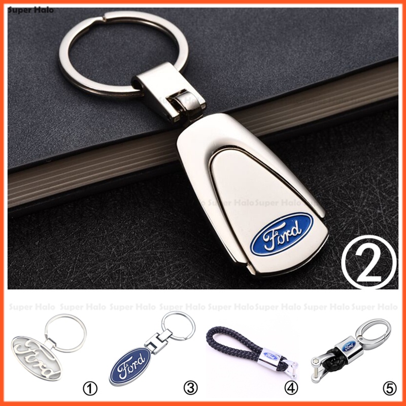 【Keychain SET】Creative Alloy Metal keychain with logo for Ford | Shopee ...