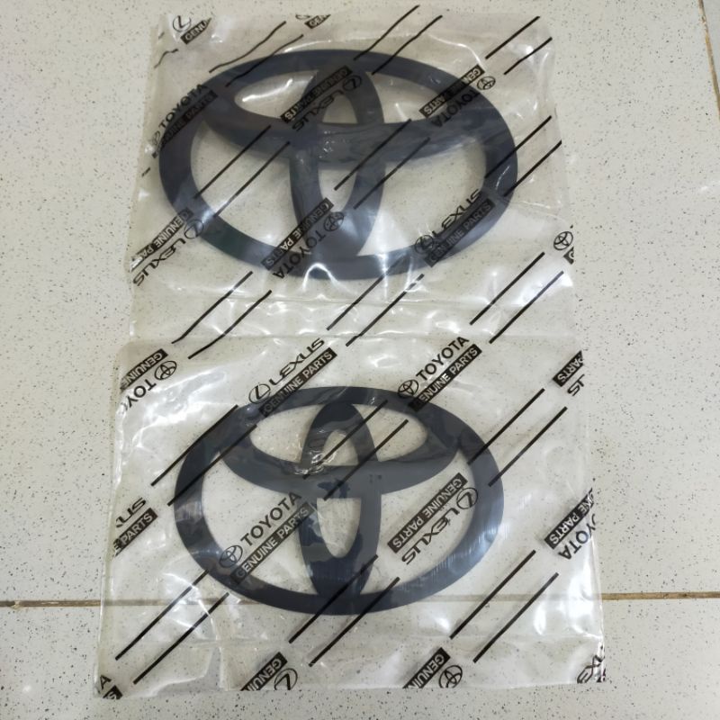 Original matte black Innova Reborn front and rear Grill Logo emblems ...