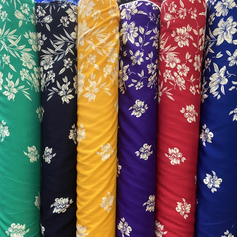 Spun Rayon Challis #240 - 45" width FABRIC SOLD PER YARD | Shopee ...