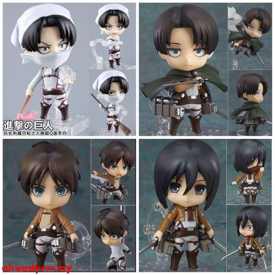 Nendoroid Attack on Titan Mikasa·Ackerman 365 Levi 390# 417# Eren ...