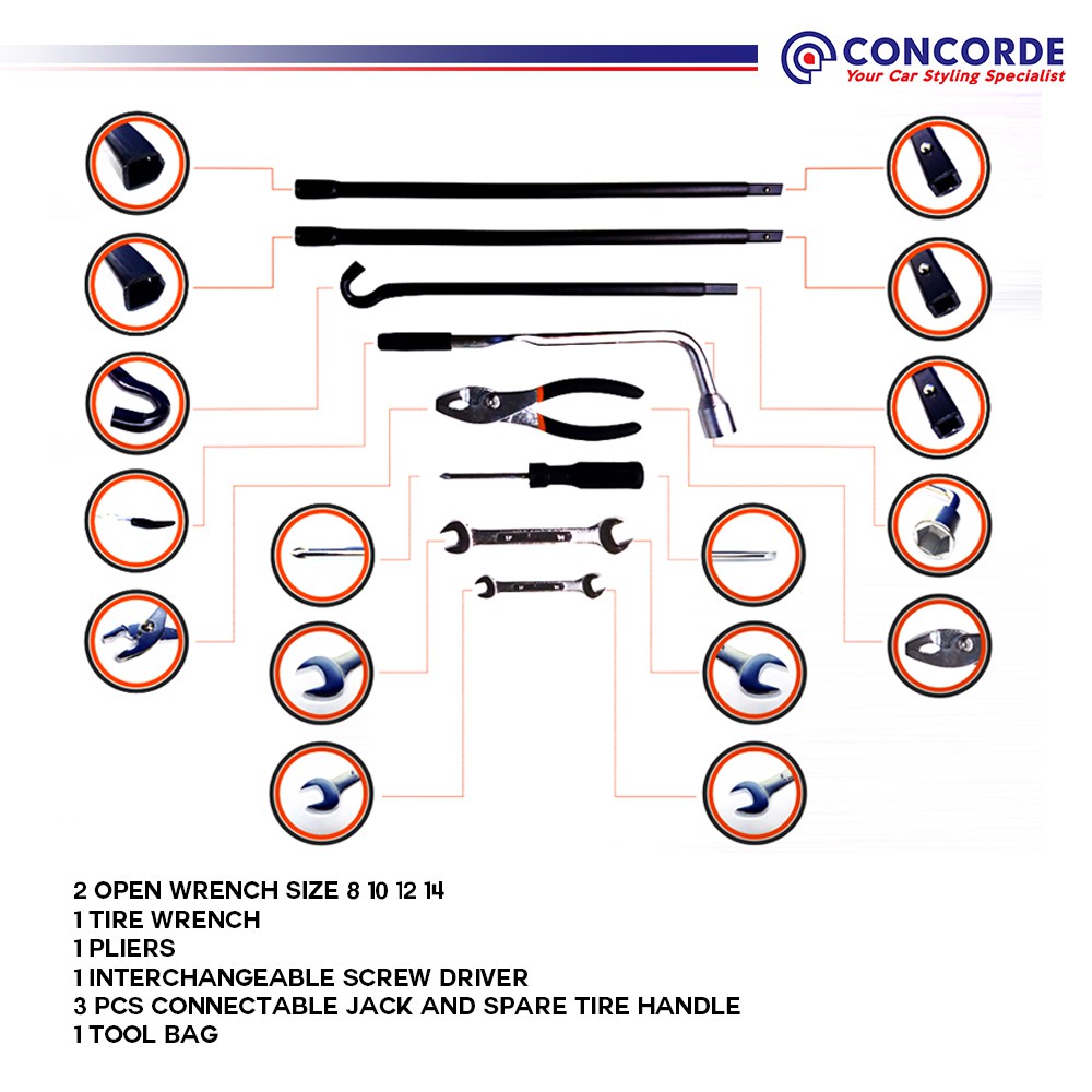 Elevo complete tool set of Toyota 2007 Onwards Year Model 9 pieces/set ...