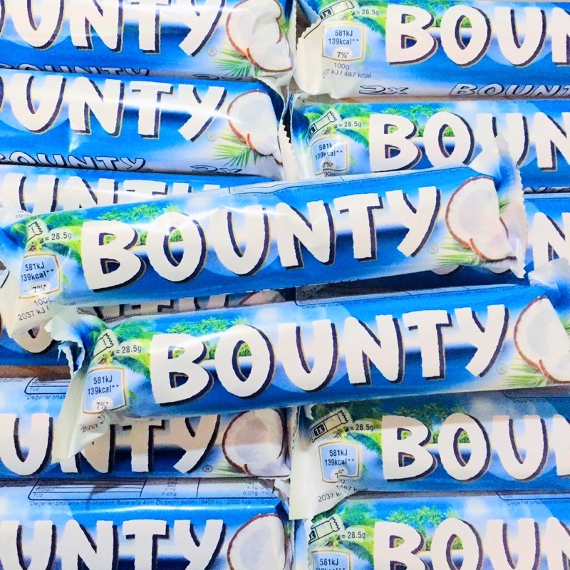 RESTOCK‼️ BOUNTY COCONUT CHOCOLATE 57G (sold per piece) | Shopee ...