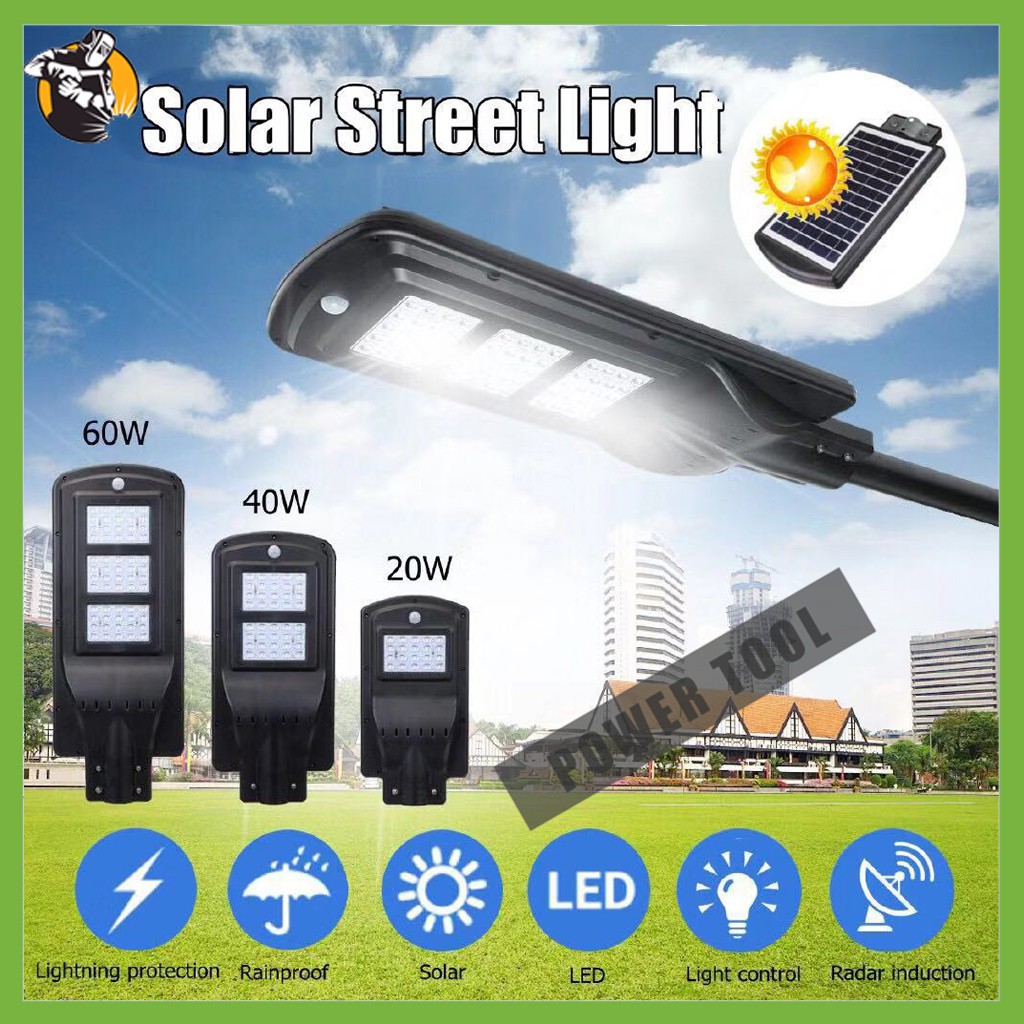 Outdoor solar street light, dusk to dawn motion sensor 60W 90W solar ...