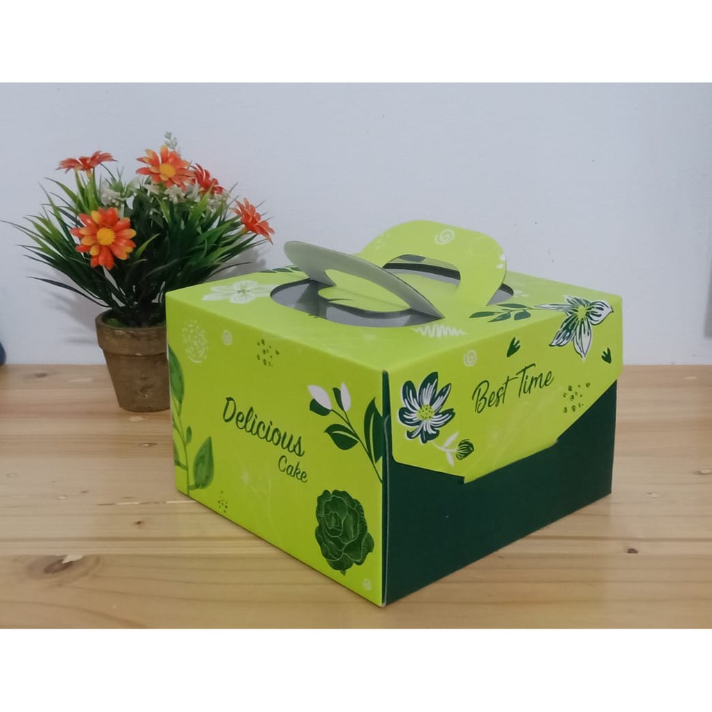 Cake box handle green flower (5 pcs) | Shopee Philippines