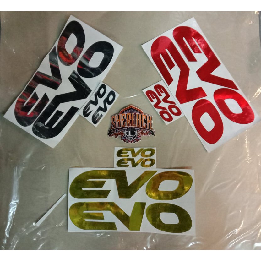Evo decals name chrome. | Shopee Philippines