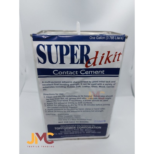 Contact Cement Super Dikit Adhesive 1 Gallon | Shopee Philippines