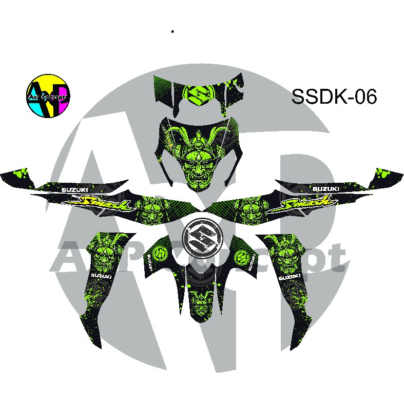 Suzuki Smash 115 Full Decals SSDK-06 (Laminated) | Shopee Philippines