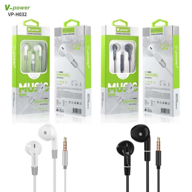 V-Power VP-H032 With Mic Universal Headset | Shopee Philippines