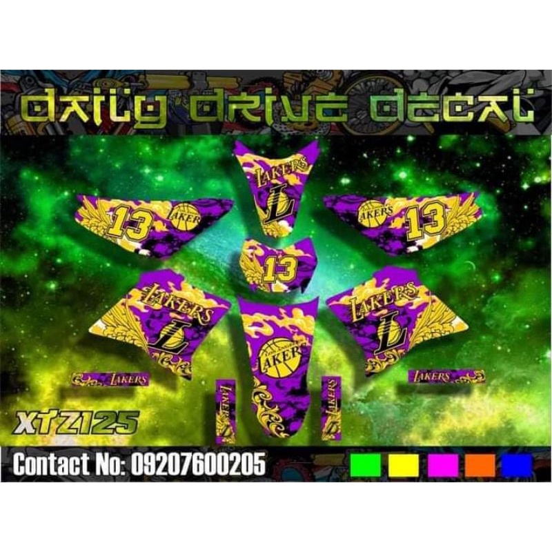YAMAHA XTZ 125 FULL DECALS DESIGN | Shopee Philippines