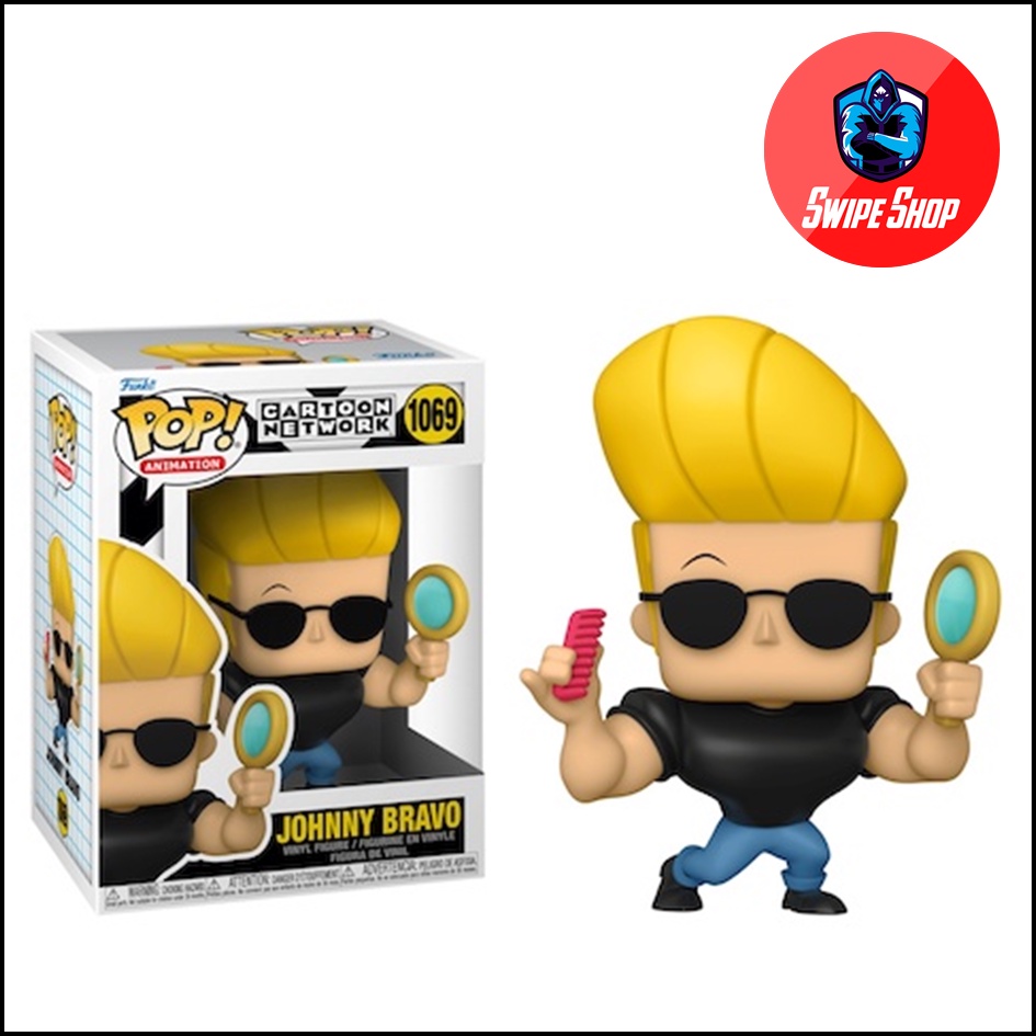 Funko Pop Johnny Bravo with Mirror and Comb Cartoon Network 8.5/10 Box ...