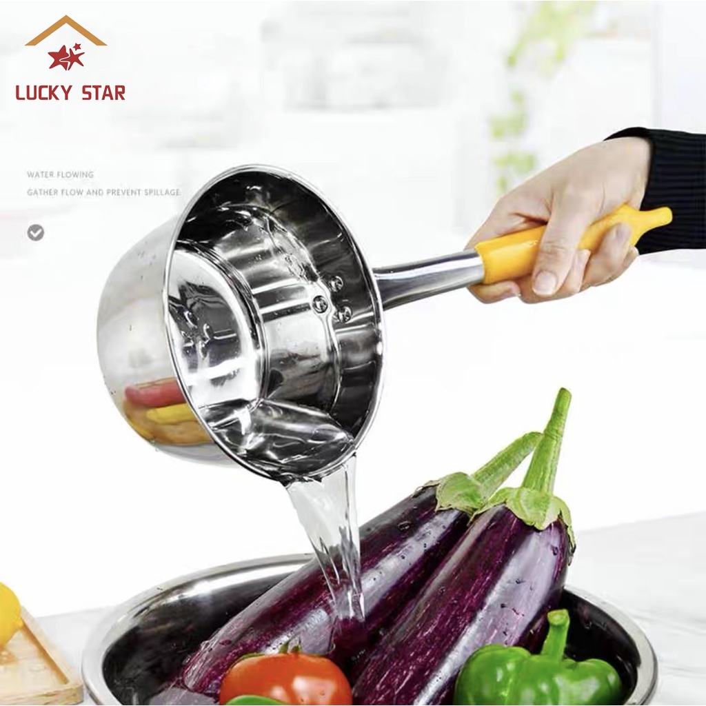 High Quality Water Dipper Color Handle Stainless Steel Tabo Soup Dipper ...