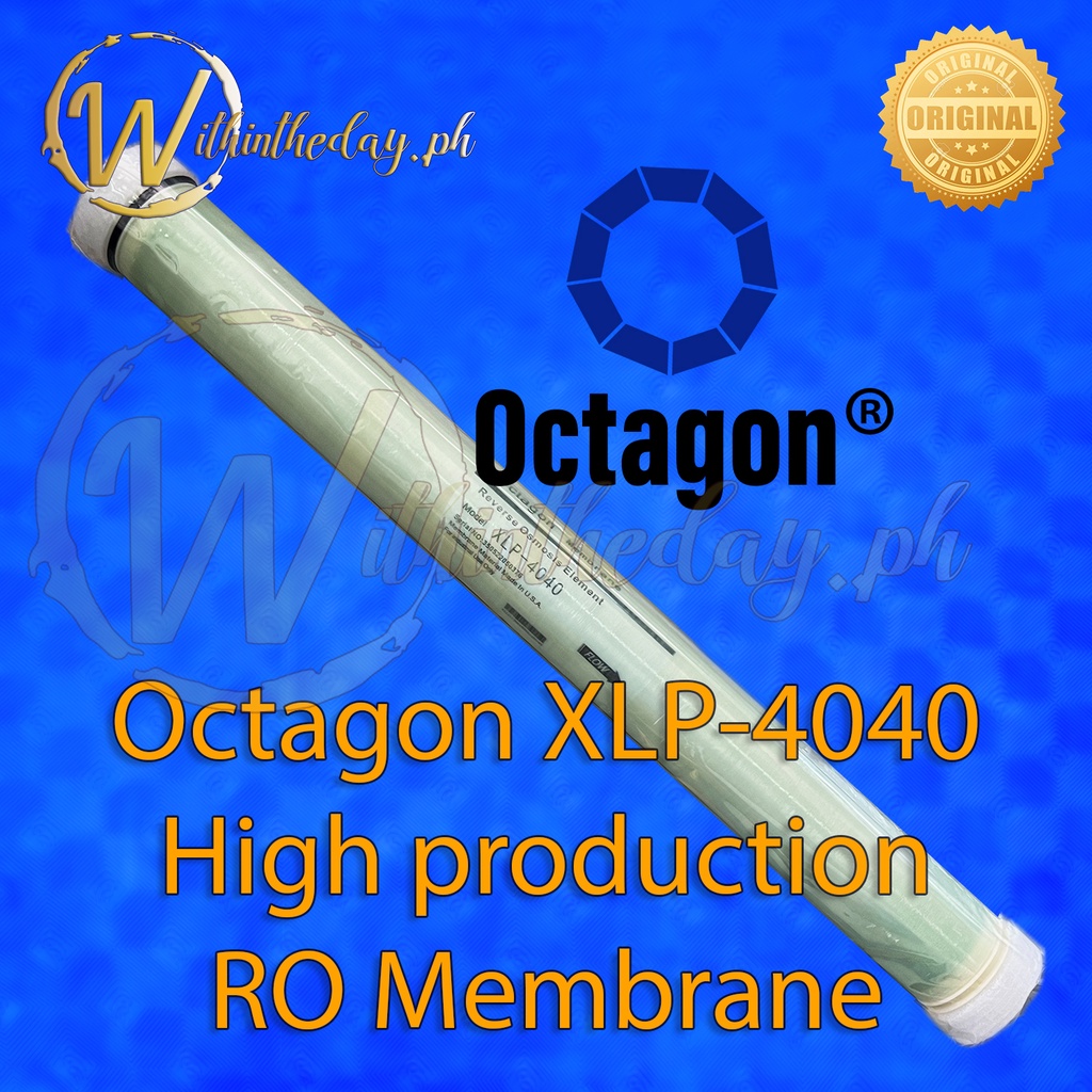 RO Octagon Reverse Osmosis Membrane XLP 4040 High Flow Rate 4000GPD ...