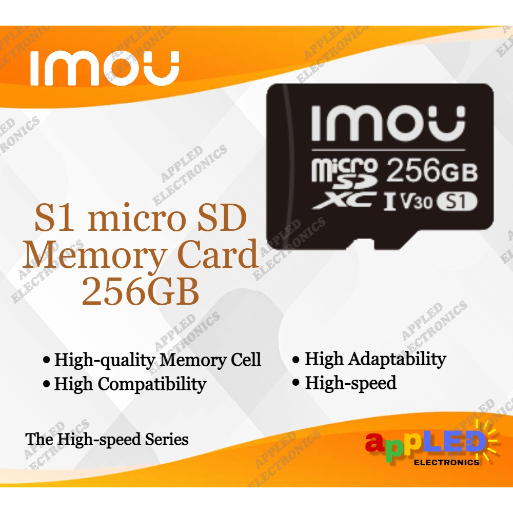 Imou 256GB SD Card Exclusive Micro SDXC Card For Surveillance | Shopee ...