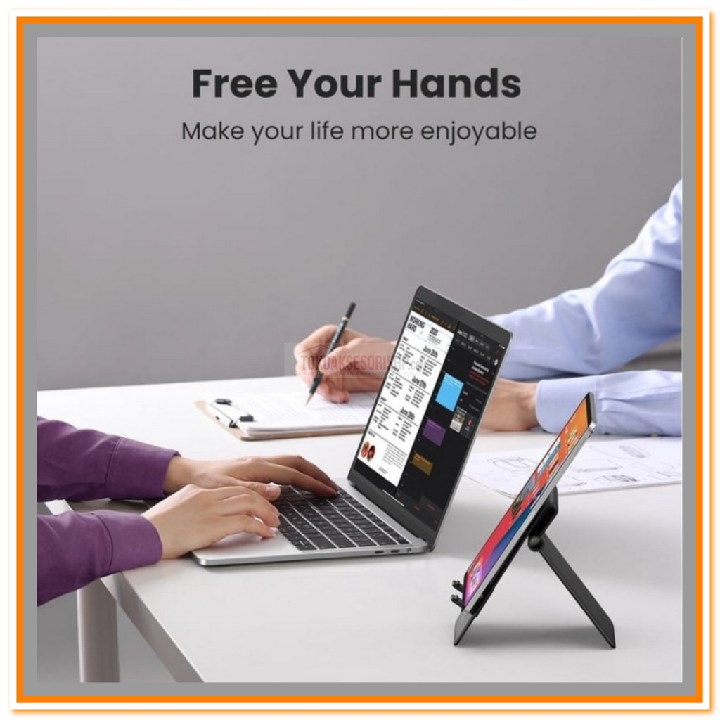 Ugreen 20439 Desktop Tablet Stand Holder Foldable iPhone iPad Tab LP406 ...