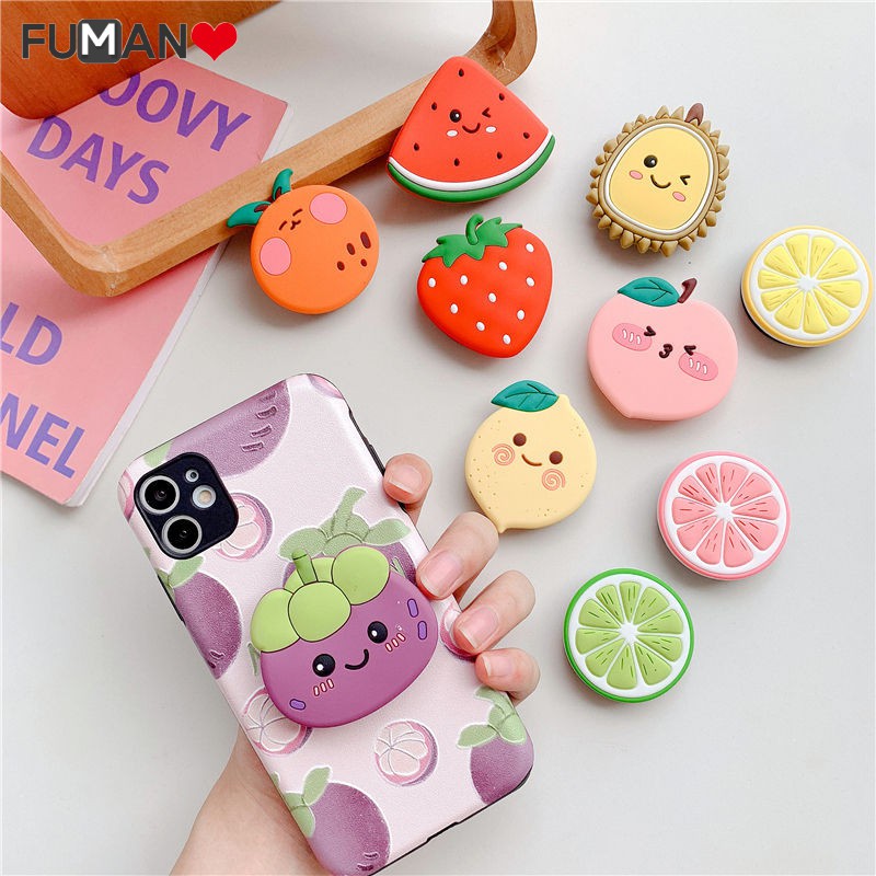 【Ready Stock】Stand Holder Folding bracket Cute Cartoon Fruit watermelon ...