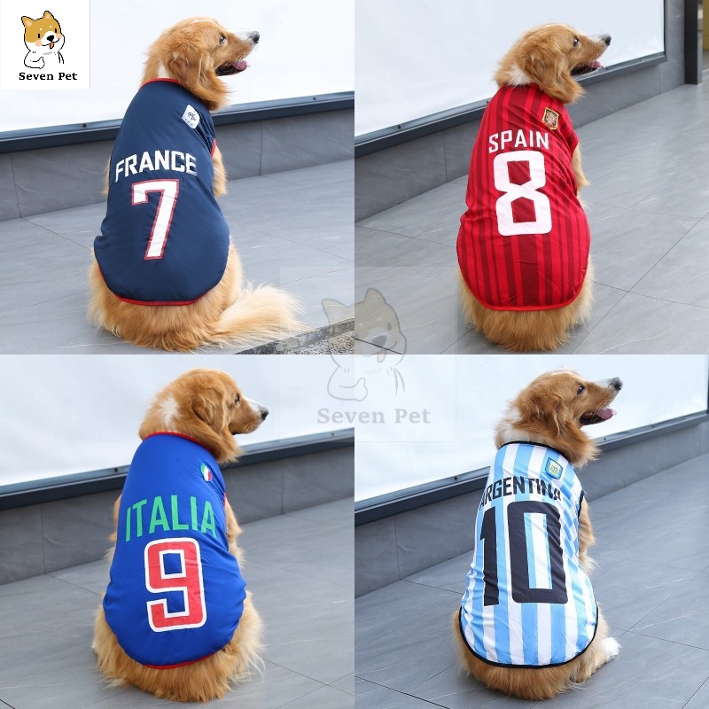 [XS-6XL] Dog Clothes Pet Dog Mesh Vest Pet Clothes Football Team Dog Jersey | Shopee Philippines