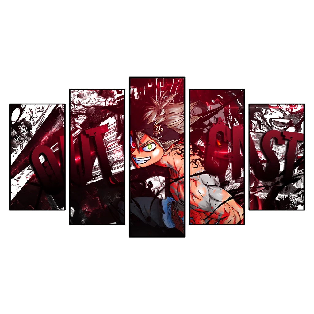 Anime Wall Mural/Customized Wall Mural 16x25 inch 5 Tile set Design ...