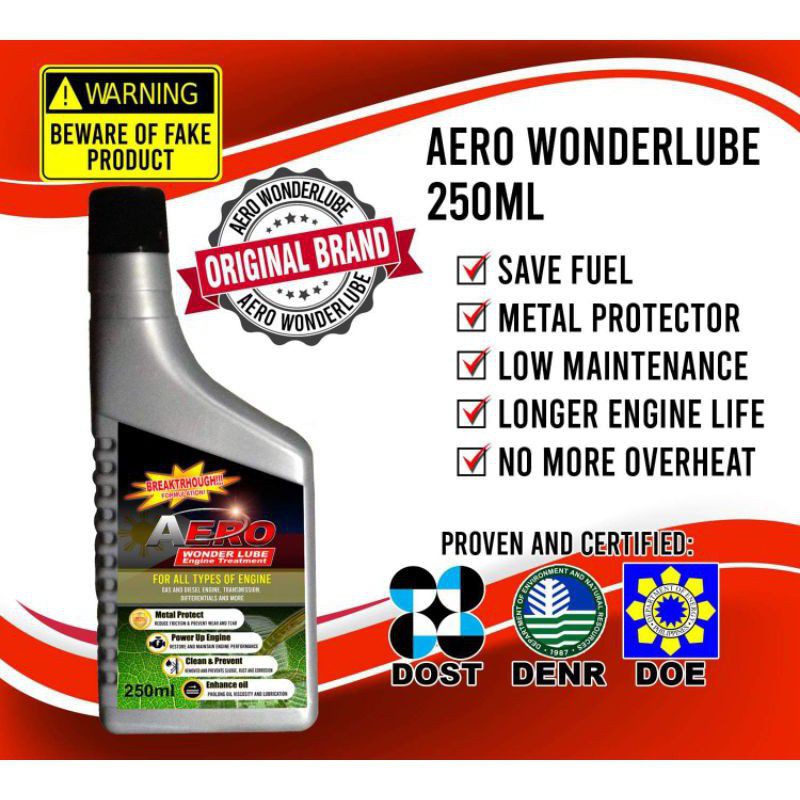 AERO WONDER LUBE and primelube Advatech 250ml | Shopee Philippines