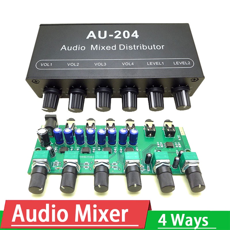 Stereo Signal audio Mixer Distributor Board for headphone Power ...