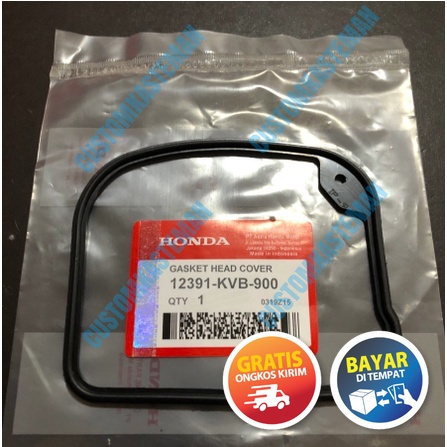 Rubber Seal Gasket Cylinder Head Cover Vario 110 CW Old Old Techno Karbu Code 12391-KVB-900 ...