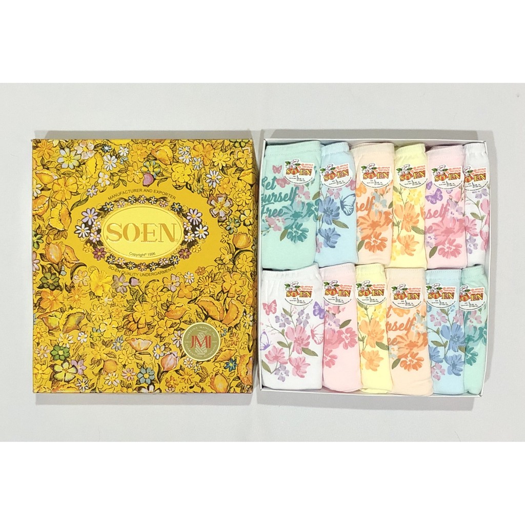 Original SOEN SEMI FULL PANTY (SMP) PIPING LEG | Shopee Philippines