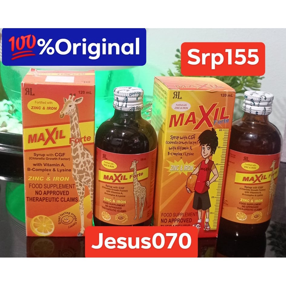 maXiL Forte - with CGF Vit A B complex & Lysine Zinc & Iron - 120ml ...