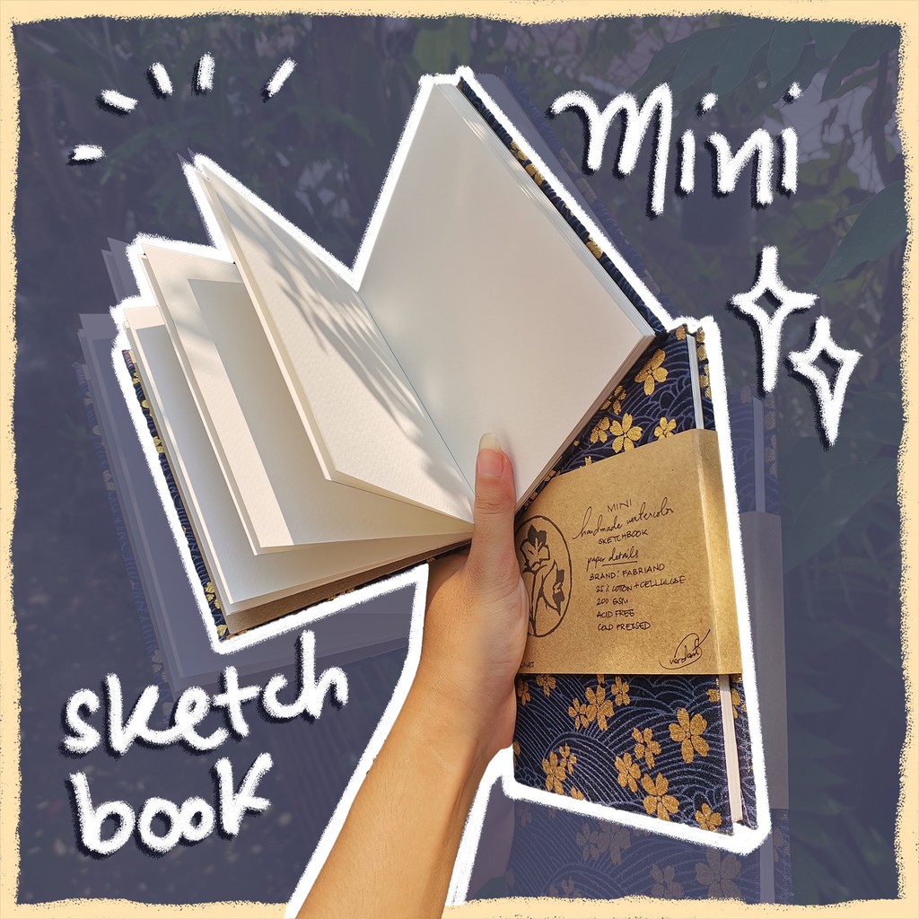 MINI Handmade Watercolor SKETCHBOOK 200 gsm | Shopee Philippines