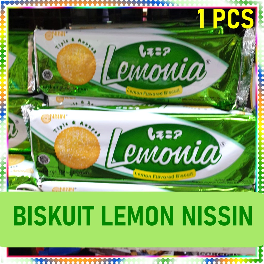 Lemonia NISSIN lemon / chocolate flavored biscuits 130g | Shopee ...