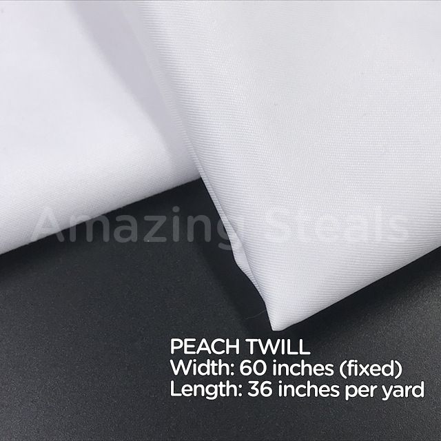 PEACH TWILL FABRIC CLOTH KANEBO RAW TELA PER YARD 60 INCH FIXED WIDTH | Shopee Philippines