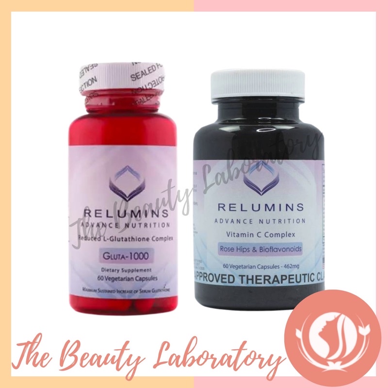 Relumins Gluta 1000 and Vitamin C 60 Caps Combo | Shopee Philippines
