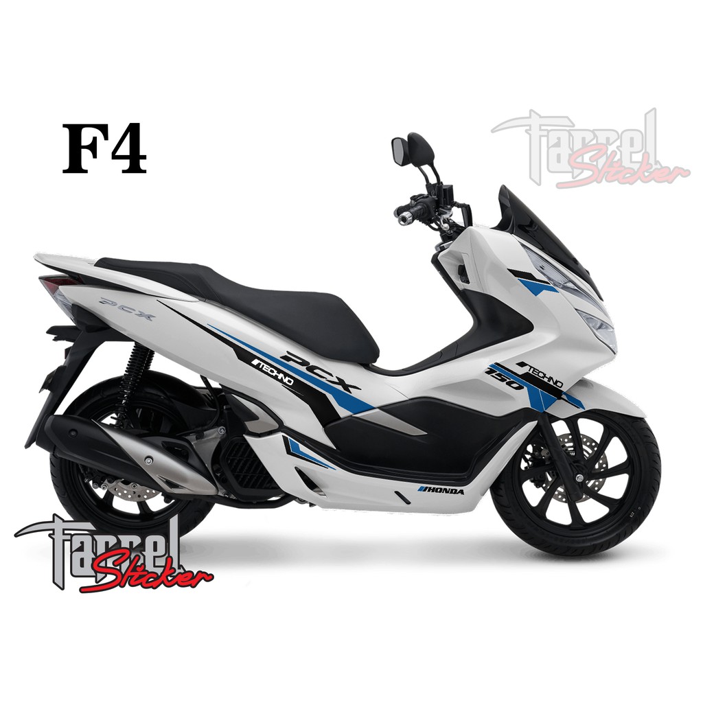 PUTIH Pcx sticker f4 white stripping sticker | Shopee Philippines
