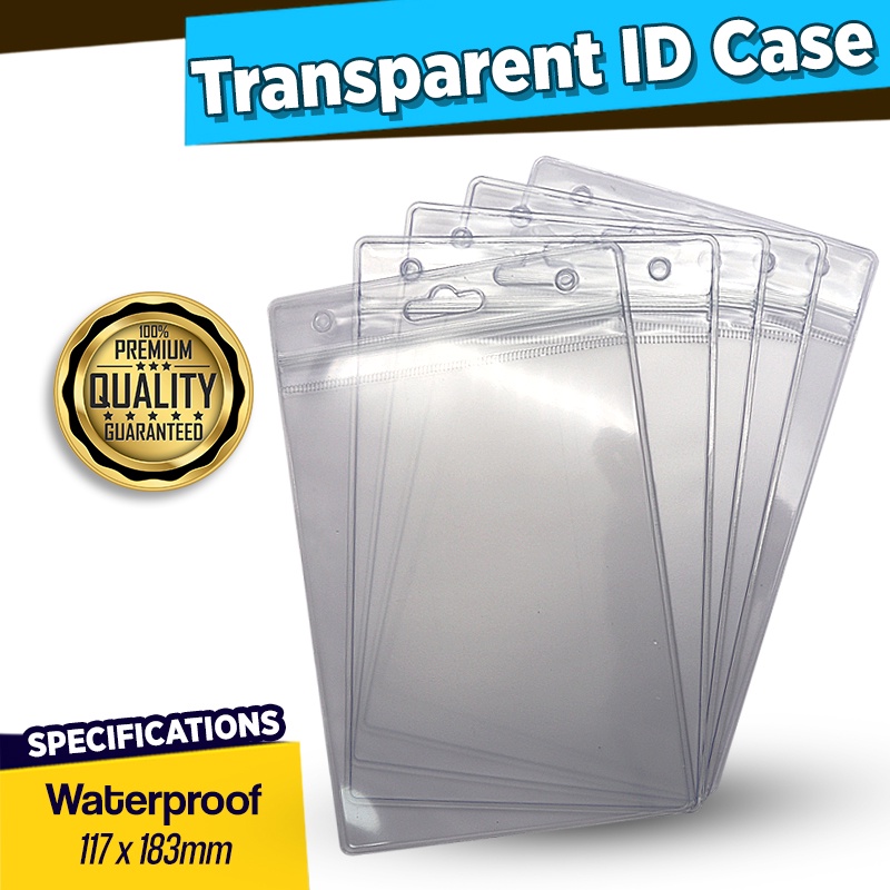 A6 ID Holder Case with Zip Lock Waterproof Vertical - 5pcs per order ...