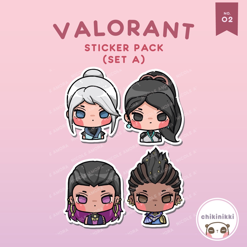 Sticker Pack | Valorant Laptop Stickers No. 2 | Set A | Fan Art by ...