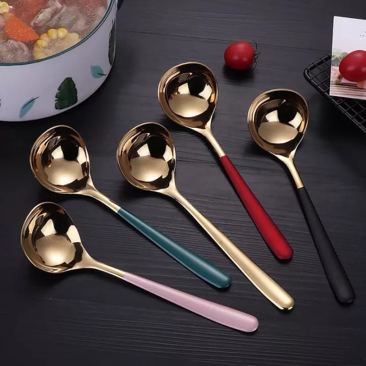 304 Stainless Steel Spoon Teaspoon Soup Dessert Spoon Coffee Spoons ...